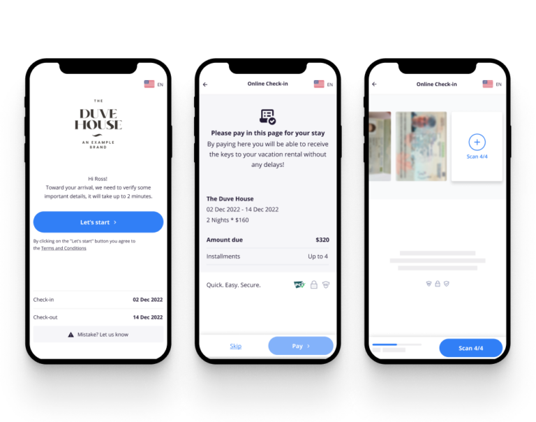 Contactless Online Check-in for hotels — Duve